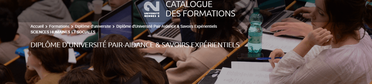 Diplôme Universitaire "Pair-Aidance & Savoirs Expérientiels" - CRESAM